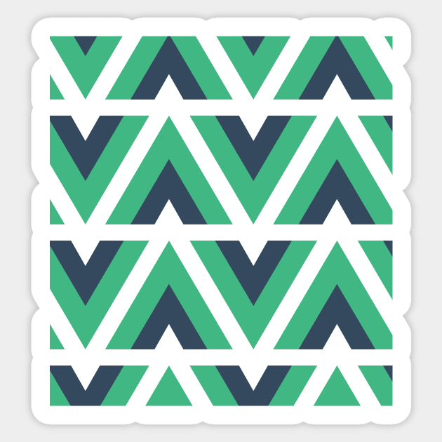 Vue.JS Pattern - Web - Sticker | TeePublic
